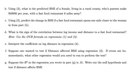 Undergraduate Econometrics Problem Set 3 Problem 1