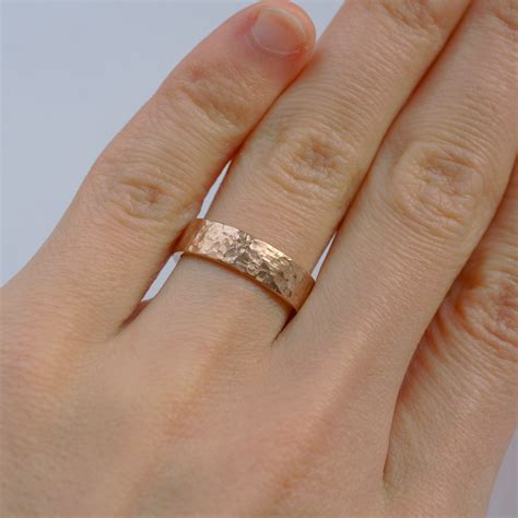Rock Texture 9k Rose Gold Ring Anna Rei Jewellery