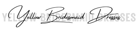 Find Your Perfect Shade Of Yellow Bridesmaid Dress