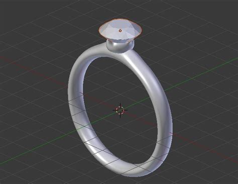 Blender 钻石戒指3d模型素材资源免费下载 Blender3d模型库