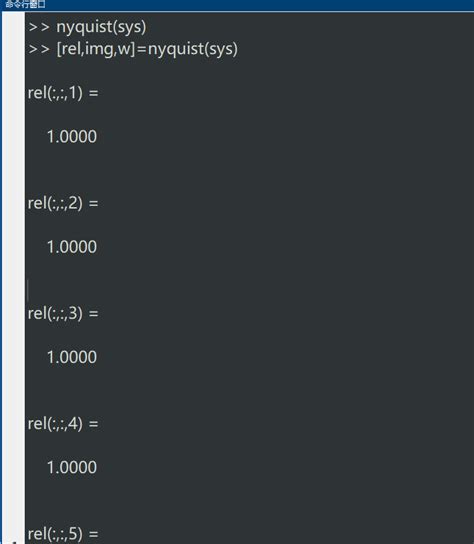 matlab绘制奈奎斯特图：nyquist命令 matlab nyquist csdn博客