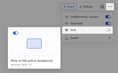 Show Or Hide Grid On A Board