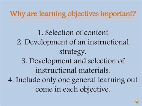 Writing Learning Objectives Ppt