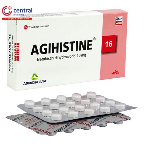 Thuốc Agihistine 16 điều Trị Chóng Mặt ù Tai Suy Giảm Thính Lực