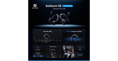 Hollyland Launches The Solidcom Se Wireless Intercom System For Seamless Team Talk