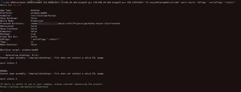 V2 Linux Cross Compilation Targetting Windows Doesnt Work In V2 But Works With Manual Build