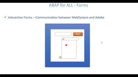 Video 8 Abap For All Adobe Interactive Part 2 Youtube