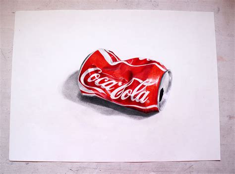 Drawing Coke Coca Cola Soda Can Beverage Can Cola