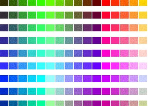 Tabela de cores HTML códigos para aplicar cores