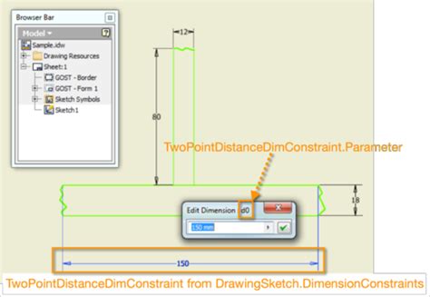 Modify DimensionText Value Of GeneralDimension Manufacturing DevBlog