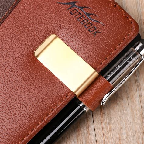 1 шт металлический кожаный держатель для ручек латунный зажим для карандашей из нержавеющей