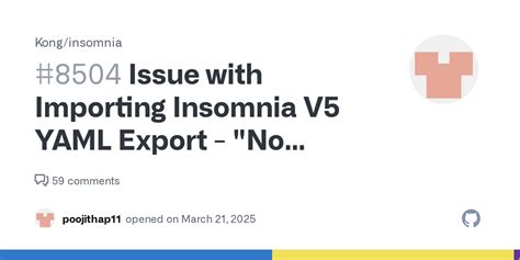 Issue With Importing Insomnia V5 Yaml Export No Importers Found For