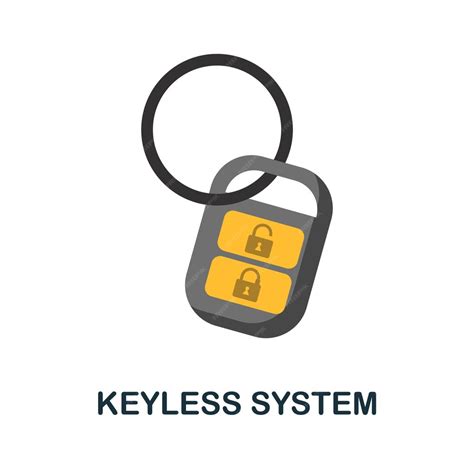 Premium Vector Keyless System Flat Icon Color Simple Element From Car