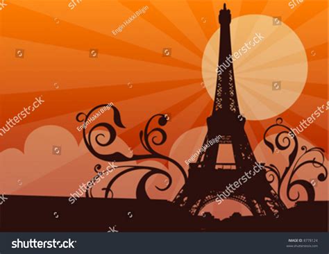 Vector Eiffel Tower Stock Vector Royalty Free 8778124 Shutterstock