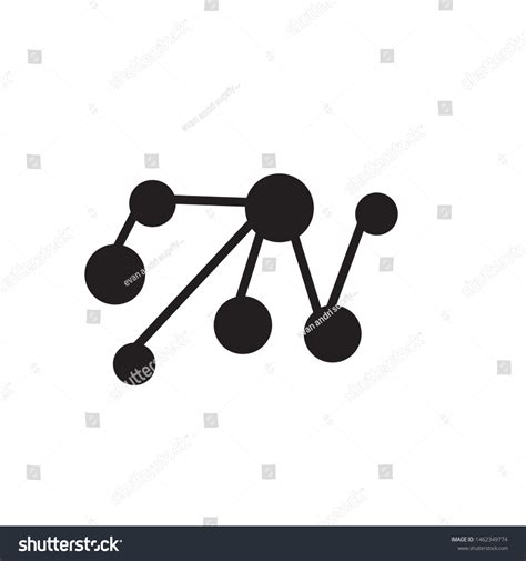 Molecular Structure Chemical Atoms Vector Illustration Stock Vector