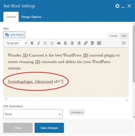 How To Add A Wordpress 3d Carousel In Wpbakery Builder Wordpress Plugin