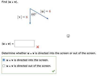 Solved Find Uv I Uv Determine Whether Uv Is Chegg Com