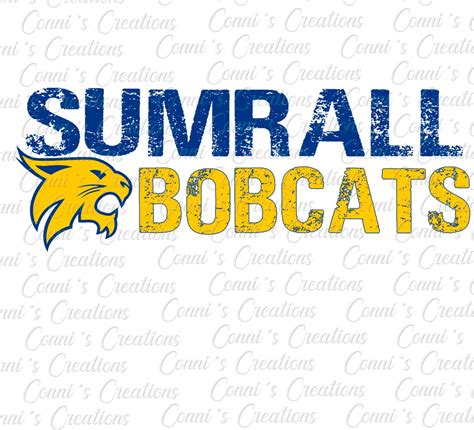 Sumrall Bobcats Sublimation Digital Design Png Etsy