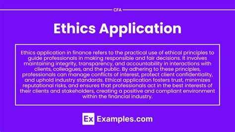 Ethics Application Notes And Practice Questions Cfa Examples