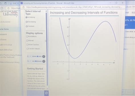 Increasing And Decreasing Intervals Of Functions