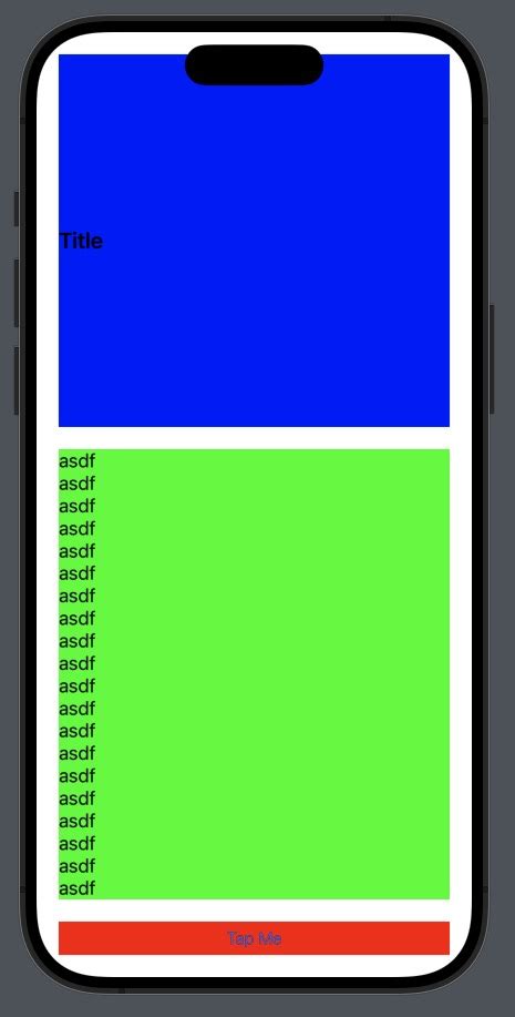 Uikit Uiscrollview Button Always At The Bottom Unless Content Is