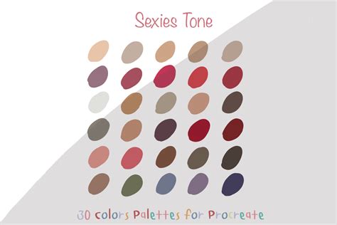 Sexies Color Palette For Procreate Graphic By Ms Digital Design Creative Fabrica