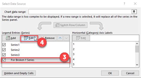Break Chart Axis Excel Auto Vba