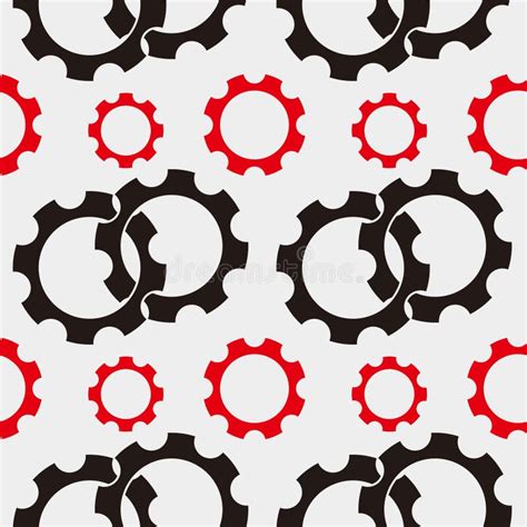 Cog Machine Colorful Gear Seamless Background Vector Stock Vector Illustration Of Machinery