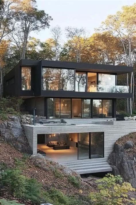 Modern House With Cascading Terraces Built From Bottom Up A Steep