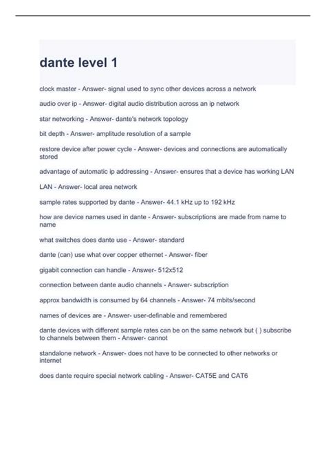 dante level 1 exam questions with 100 correct answers dante stuvia us