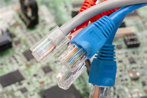 Modem Router Network Hub With Cable Connecting Stock Image Image Of Connector Connect