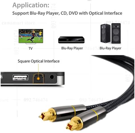 Hifi 5 1 Digital Spdif Fiber Toslink Optical Audio Cable For Tv Box Ps4