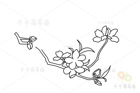 三月桃花简笔画儿童 三月桃花简笔画 大山谷图库