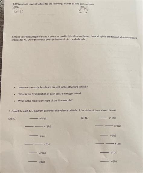 Solved Draw A Valid Lewis Structure For The Following Chegg Com