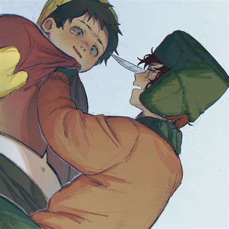 Kyle Broflovski And Eric Cartman South Park Drawn By Airrrrrdy Danbooru