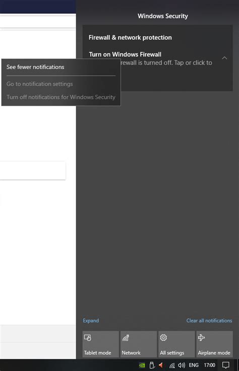 Windows Security Notifications Cannot Be Disabled Via Action Center