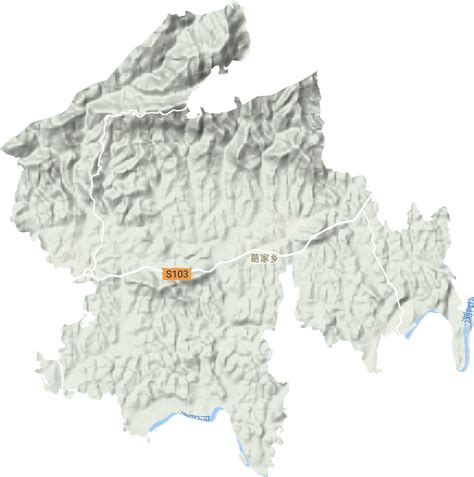 葛家乡高清地形地图