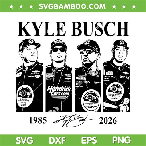 Kyle Busch Svg Png Forever Rowdy 2026 Svg