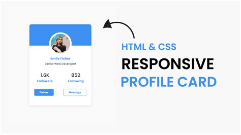 Responsive Profile Card With Css Coding Artist