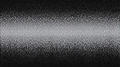 Monochromatic Halftone Pixel Texture Background With Gradient Black
