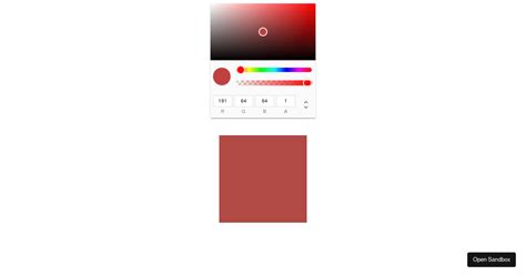 Dino Color Picker Examples CodeSandbox
