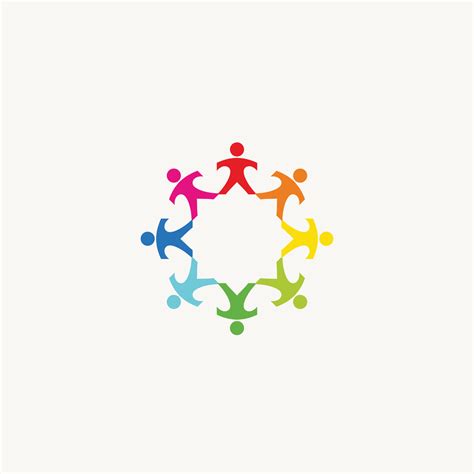 People Team Unity Circle Logo Design Symbol Icon Vector 20615446 Vector