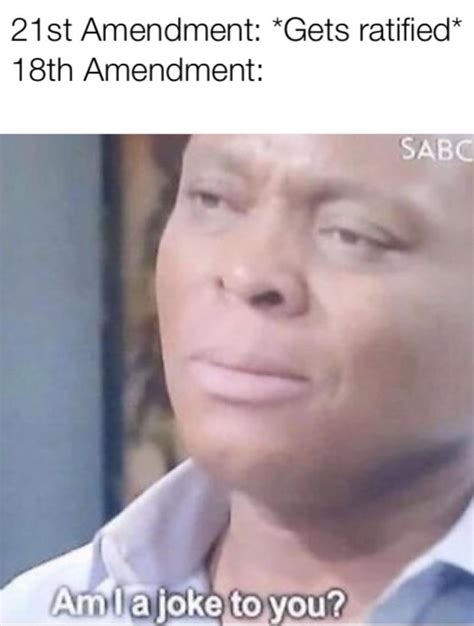 18th Amendment Got Clapped Rhistorymemes