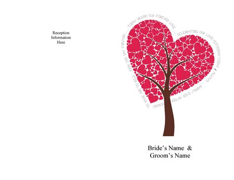 37 Printable Wedding Program Examples And Templates Templatelab