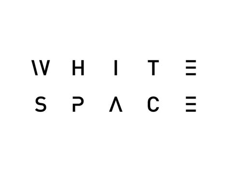 White Space Typography Logo Design