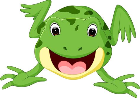 Cute Frog Cartoon 10301106 Vector Art At Vecteezy