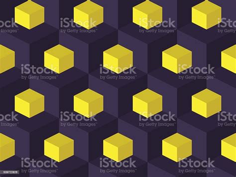 추상적임 기하 제품의 등각투영 벡터 이음새 없는 패턴 배경기술 0명에 대한 스톡 벡터 아트 및 기타 이미지 0명 3차원 형태 공란 Istock