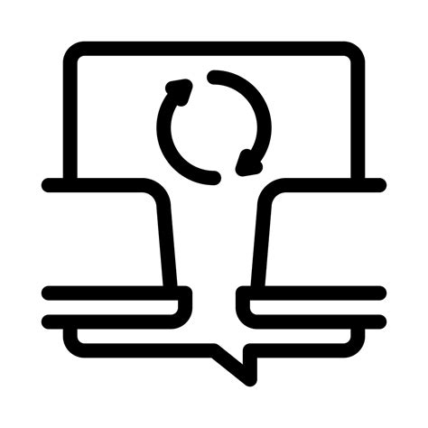 Computers Connection Icon Vector Outline Illustration 17322790 Vector Art At Vecteezy