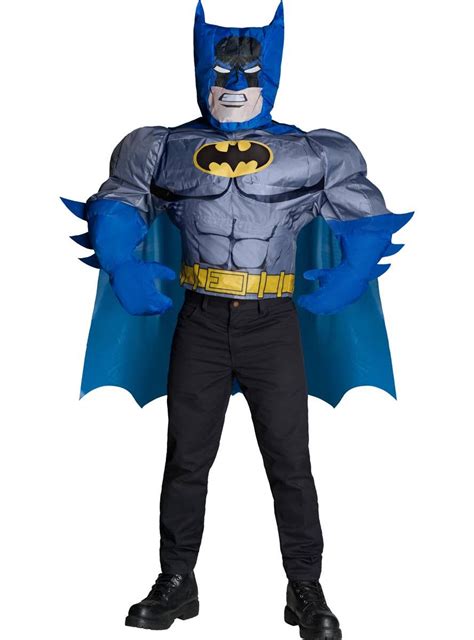 Batman Adults Inflatable Shirt And Head Superhero Costume Inflatable