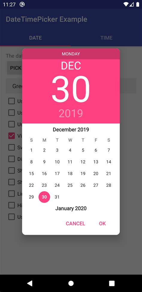 Github Mohsenjahanijalalimaterialdatetimepicker Pick A Date Or Time For Android With Support